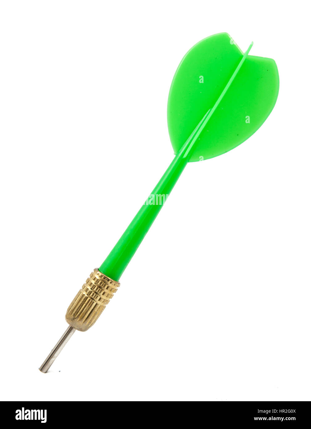 green dart isolated on white background Stock Photo - Alamy