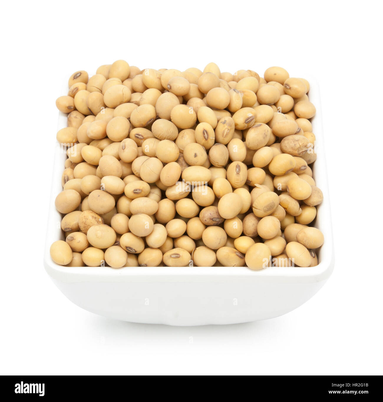 Dried soybean on cup isolated on a white background Stock Photo - Alamy