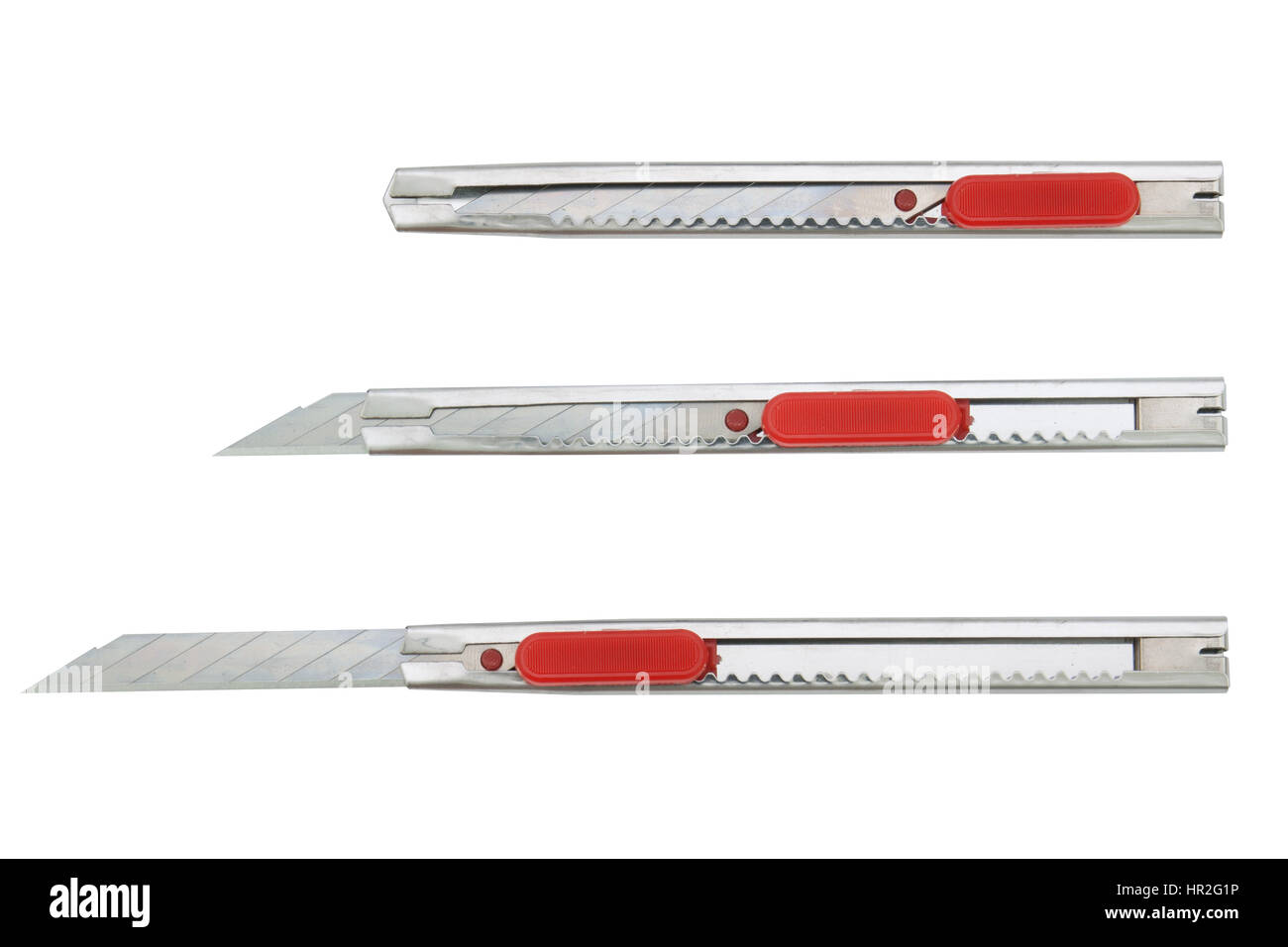 Stainless steel cutter isolated on white background Stock Photo - Alamy