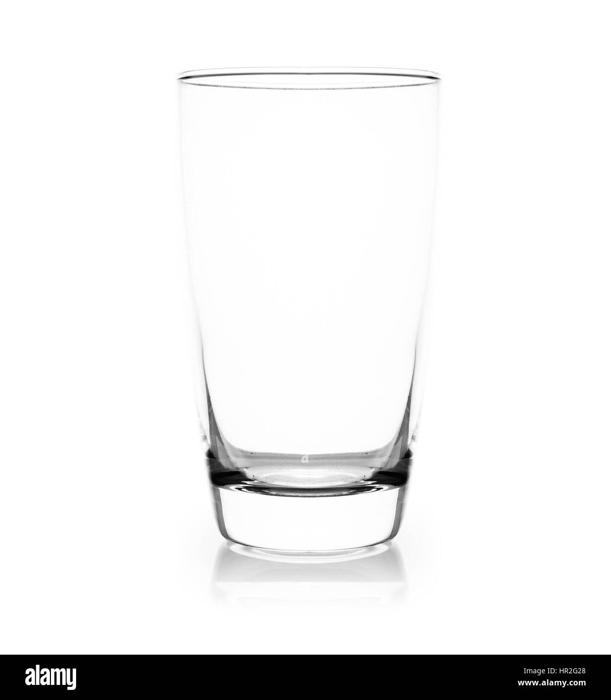 empty glass isolated on a white background Stock Photo - Alamy