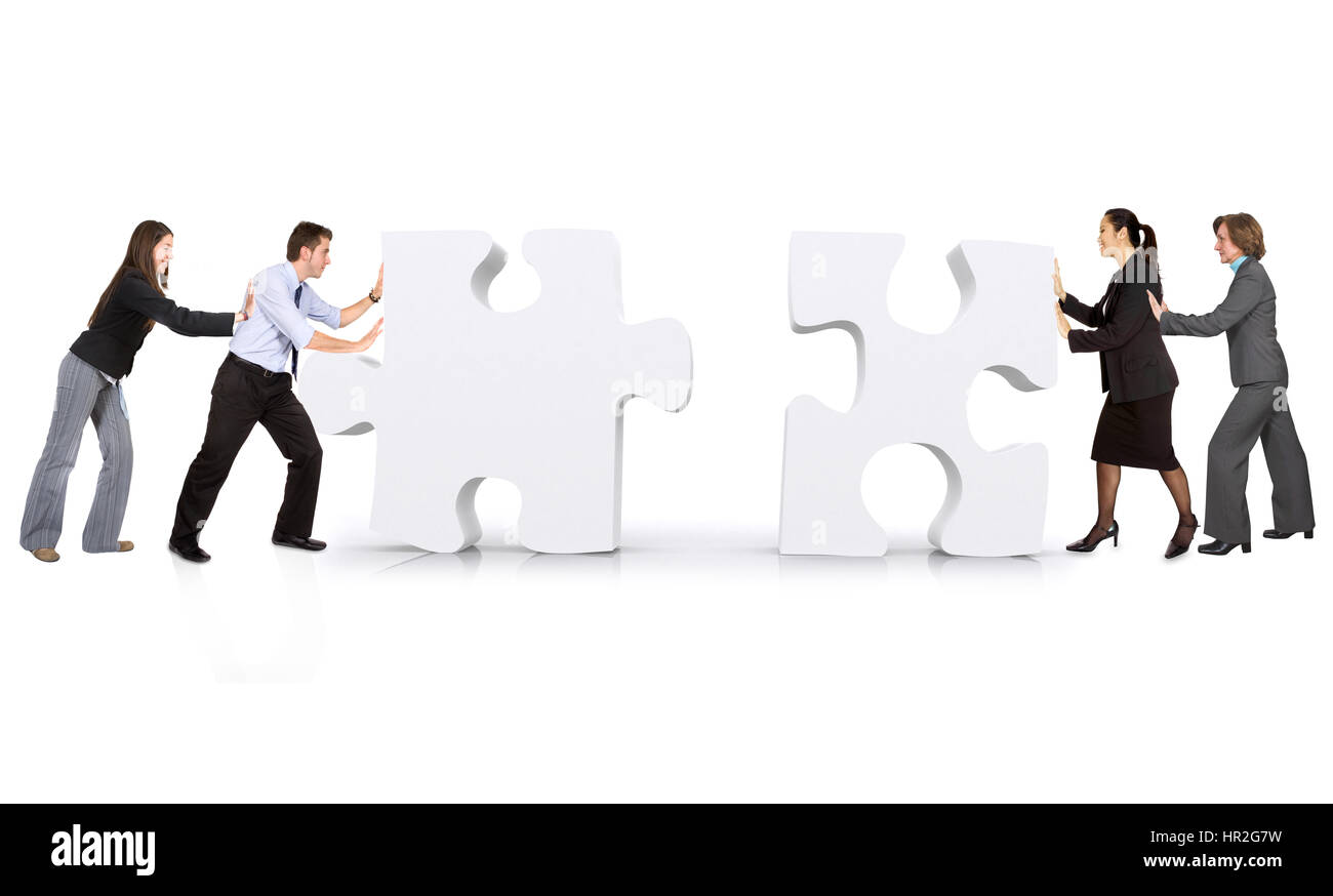 Teamwork Puzzle High Resolution Stock Photography and Images - Alamy