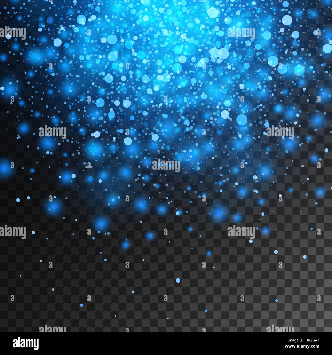 Vector magic blue glow light effect isolated on transparent background ...