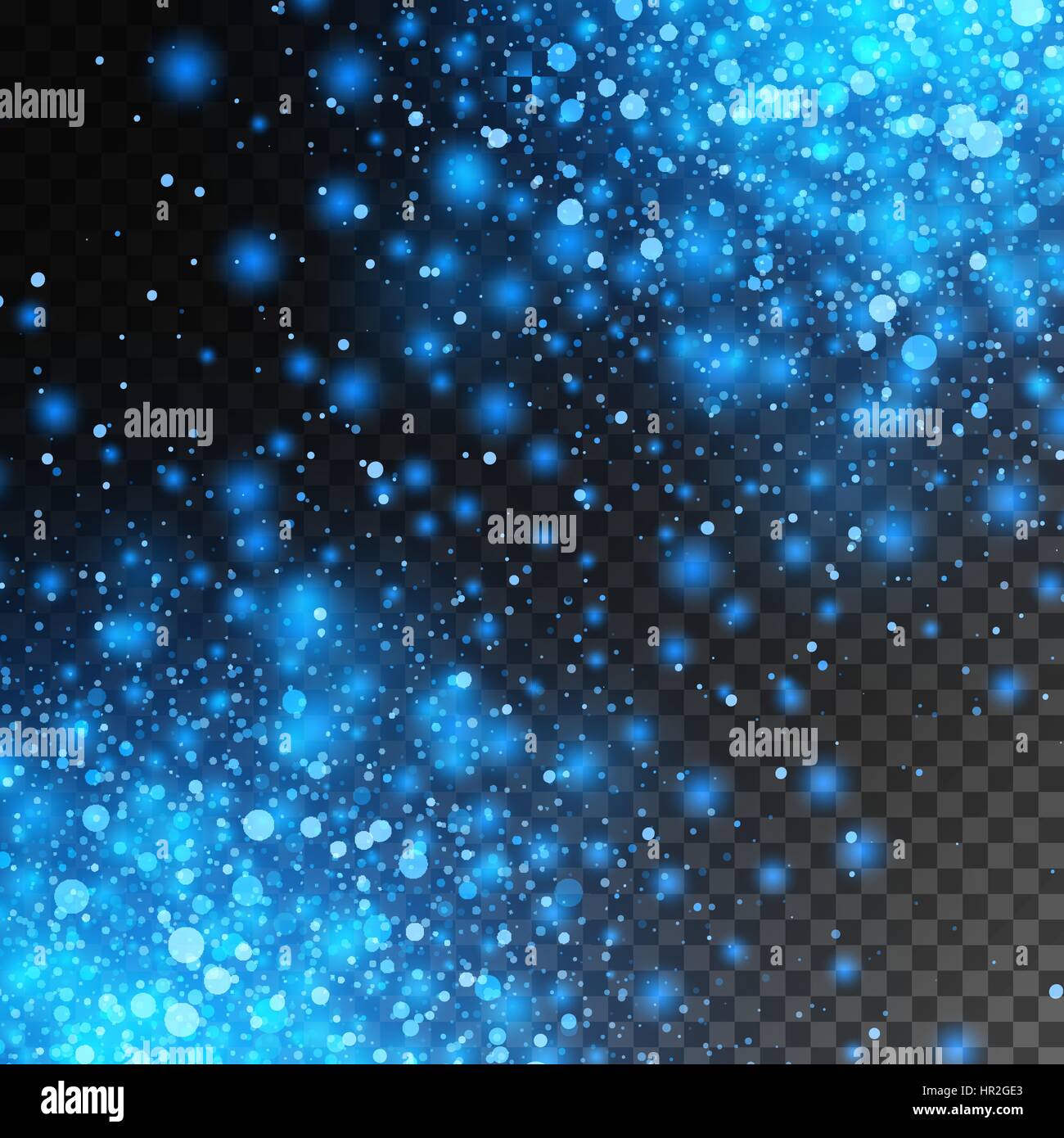 Vector magic blue glow light effect isolated on transparent background ...