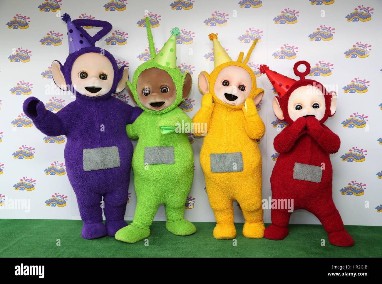 The Teletubbies at the 20th anniversary party at the BFI Southbank in ...