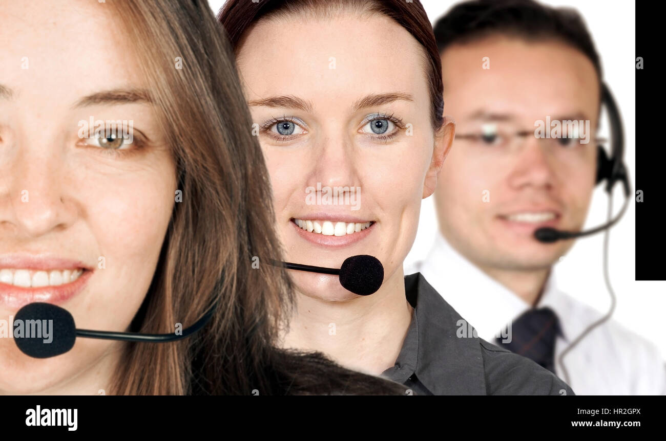 business support team over a white background Stock Photo - Alamy