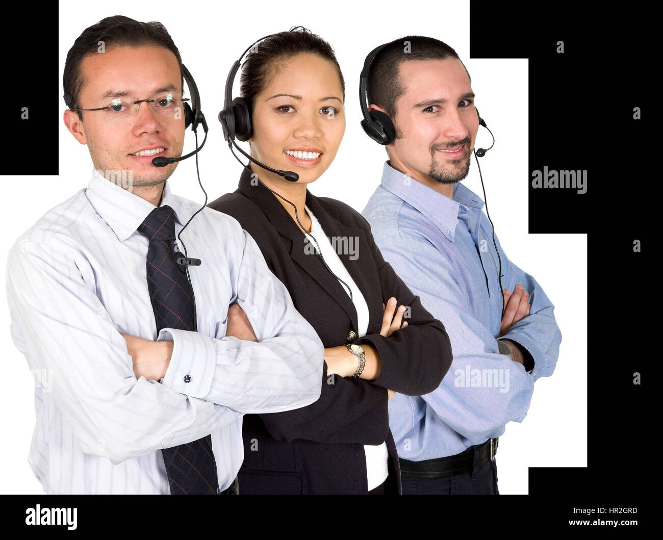 business support team over a white background Stock Photo - Alamy