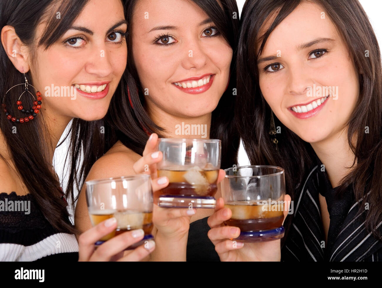 girls drinking whiskey and having fun on a night out Stock Photo - Alamy