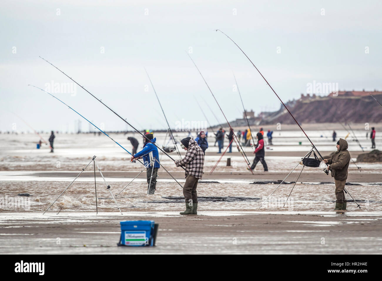 Anglers compete during the Worldâ€™s largest beach angling festival on ...