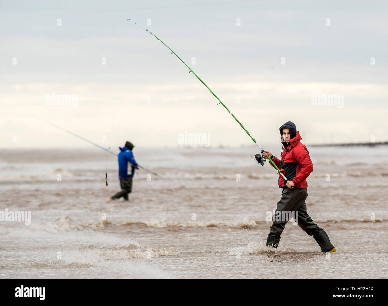 Anglers compete during the Worldâ€™s largest beach angling festival on ...