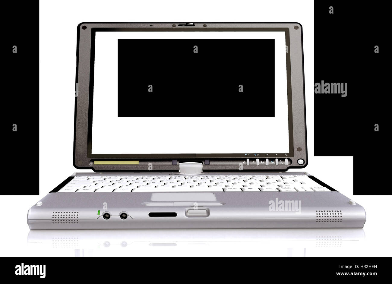 isolated laptop made in 3d over a white background Stock Photo - Alamy