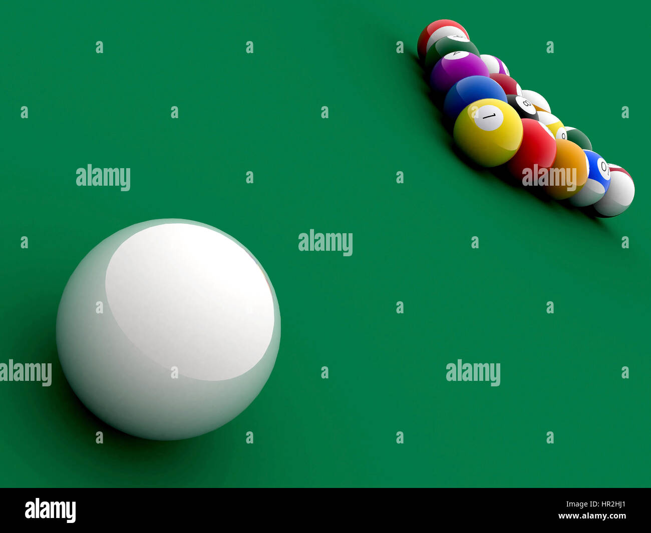 Fifteen billiard balls hi-res stock photography and images - Alamy