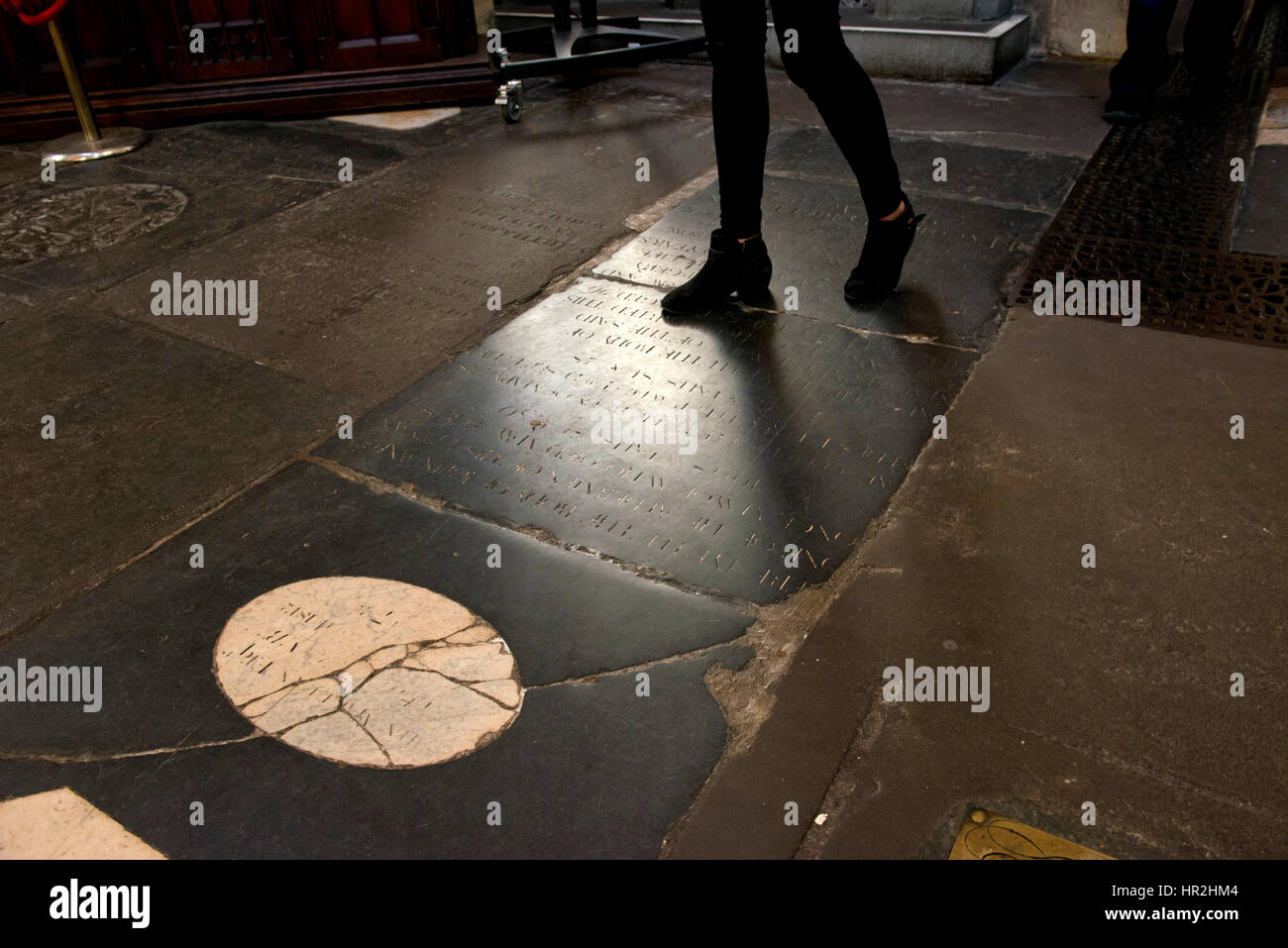 Bath Abbey Footprint Project showing general views and damaged areas of ...