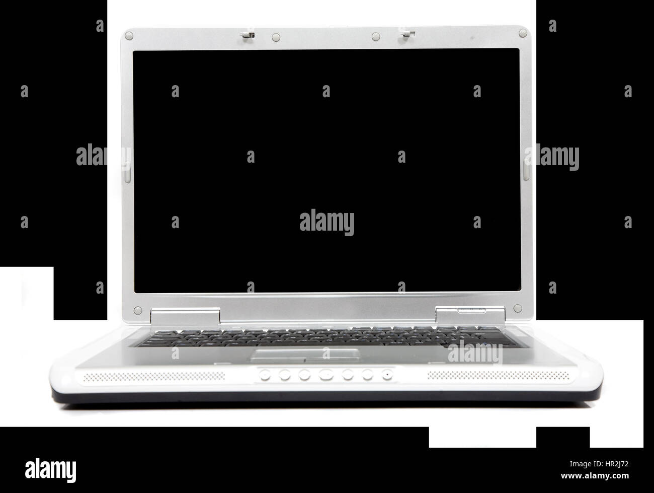 isolated laptop computer - generic model over a white background Stock ...