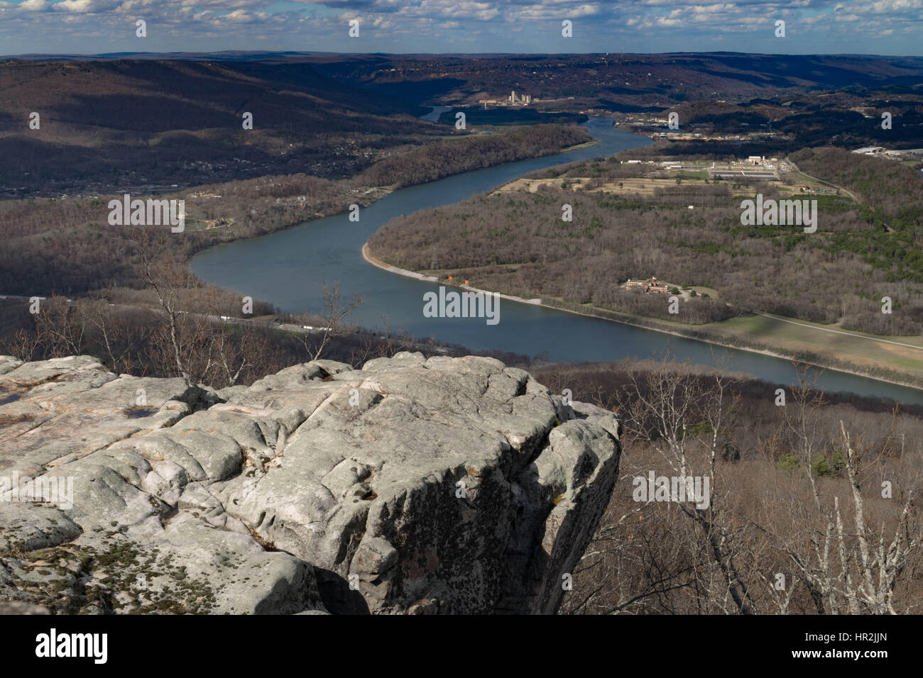 View from the Historic civil war location in Point Park on Lookout ...