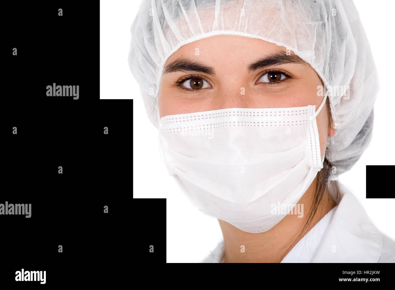 female surgeon isolated over a white background Stock Photo - Alamy