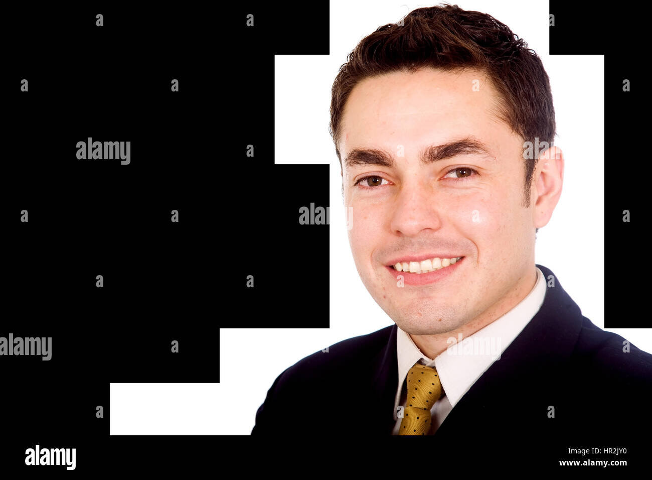 confident and friendly business man portrait - isolated over a white ... confident and friendly business man portrait - isolated over a white ...