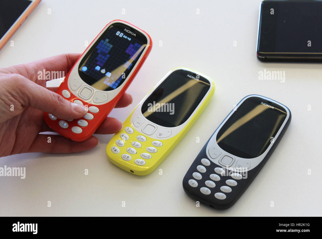 Embargoed to 1630 Sunday February 26 The new version of the Nokia 3310 ...