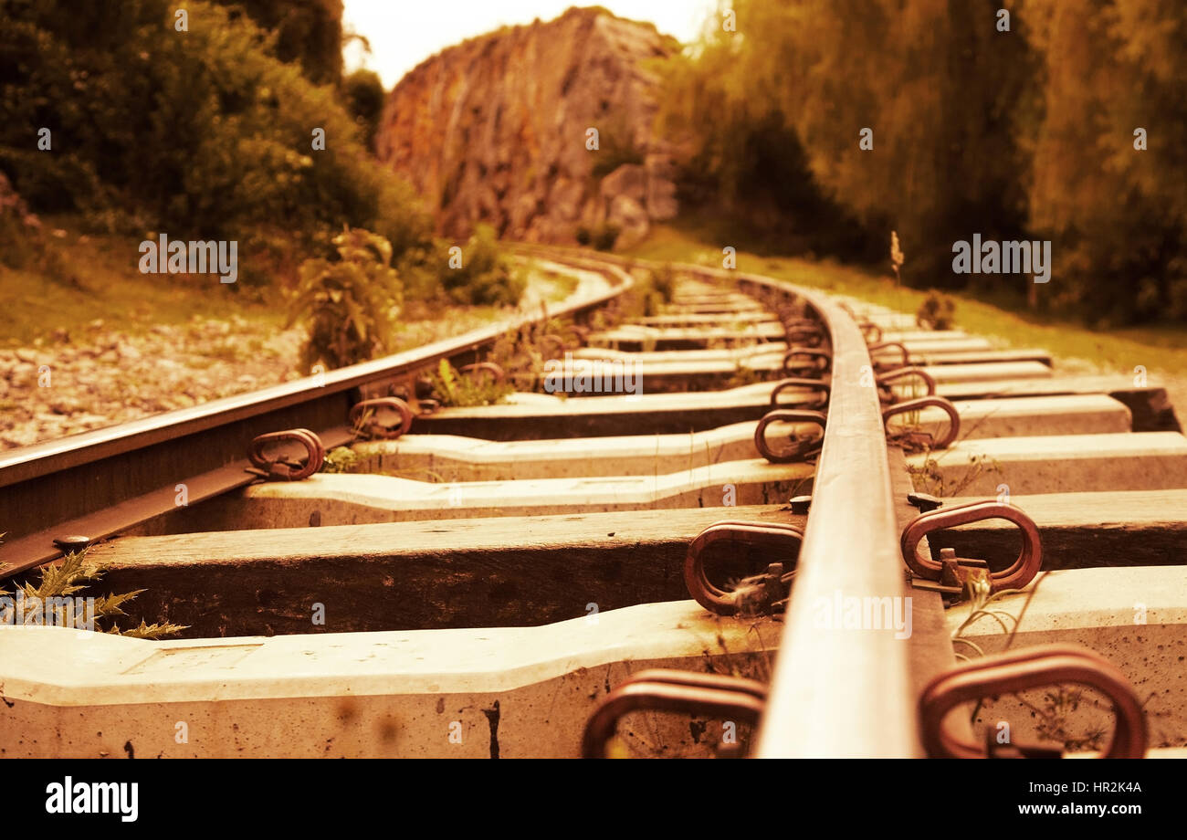 Old railtrack hi-res stock photography and images - Alamy