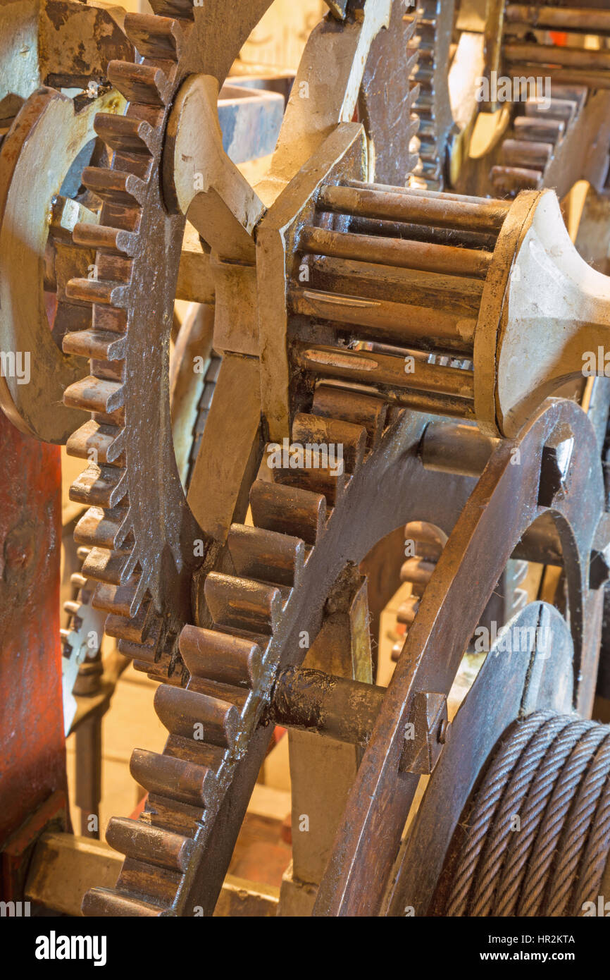 The toothwheel - detail of clockwork Stock Photo - Alamy