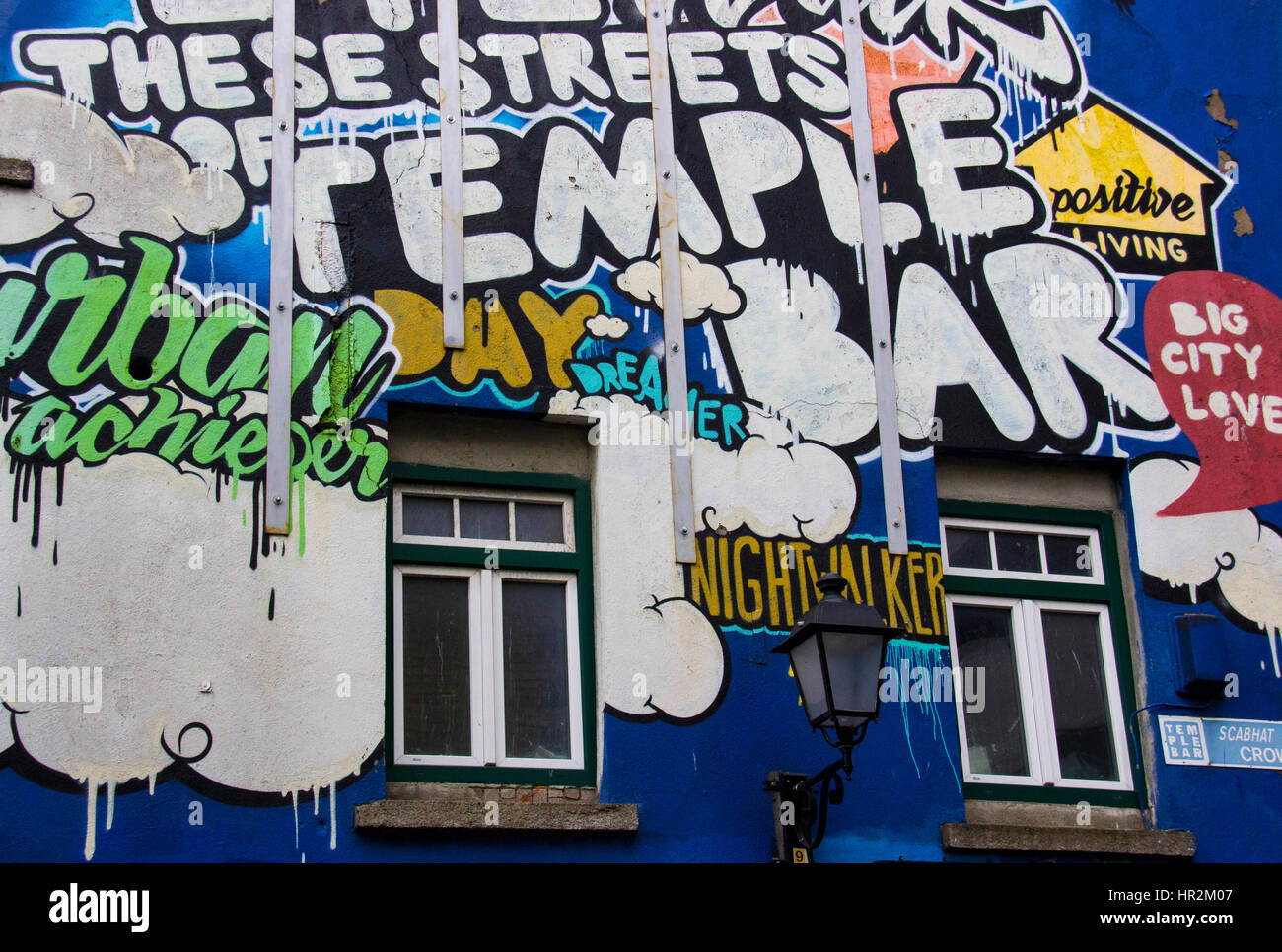 Street Art in Dublin's Temple Bar Stock Photo - Alamy