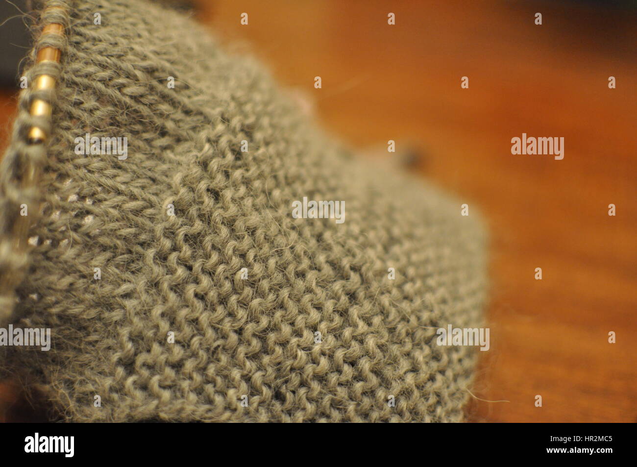 Knitting in progress Stock Photo - Alamy