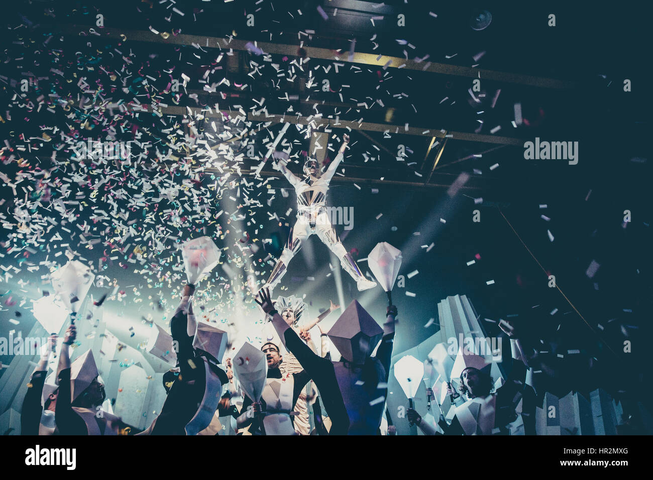 New Years Eve Celebrations At The Invisible Wind Factory, Liverpool, UK ...