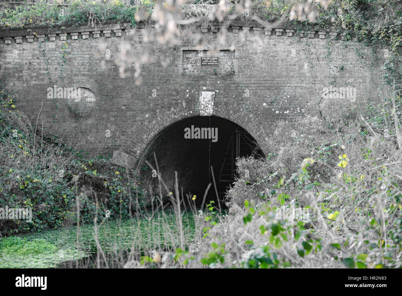 The Greywell Tunnel on the Basingstoke Canal at Greywell Stock Photo ...