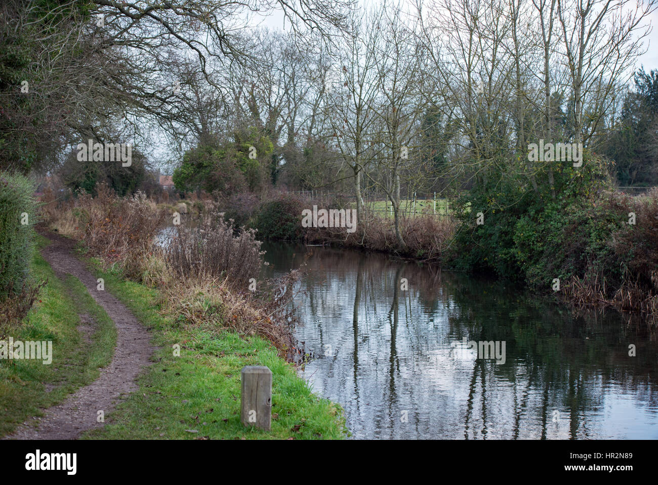 The Basingstoke Canal at Greywell Stock Photo - Alamy