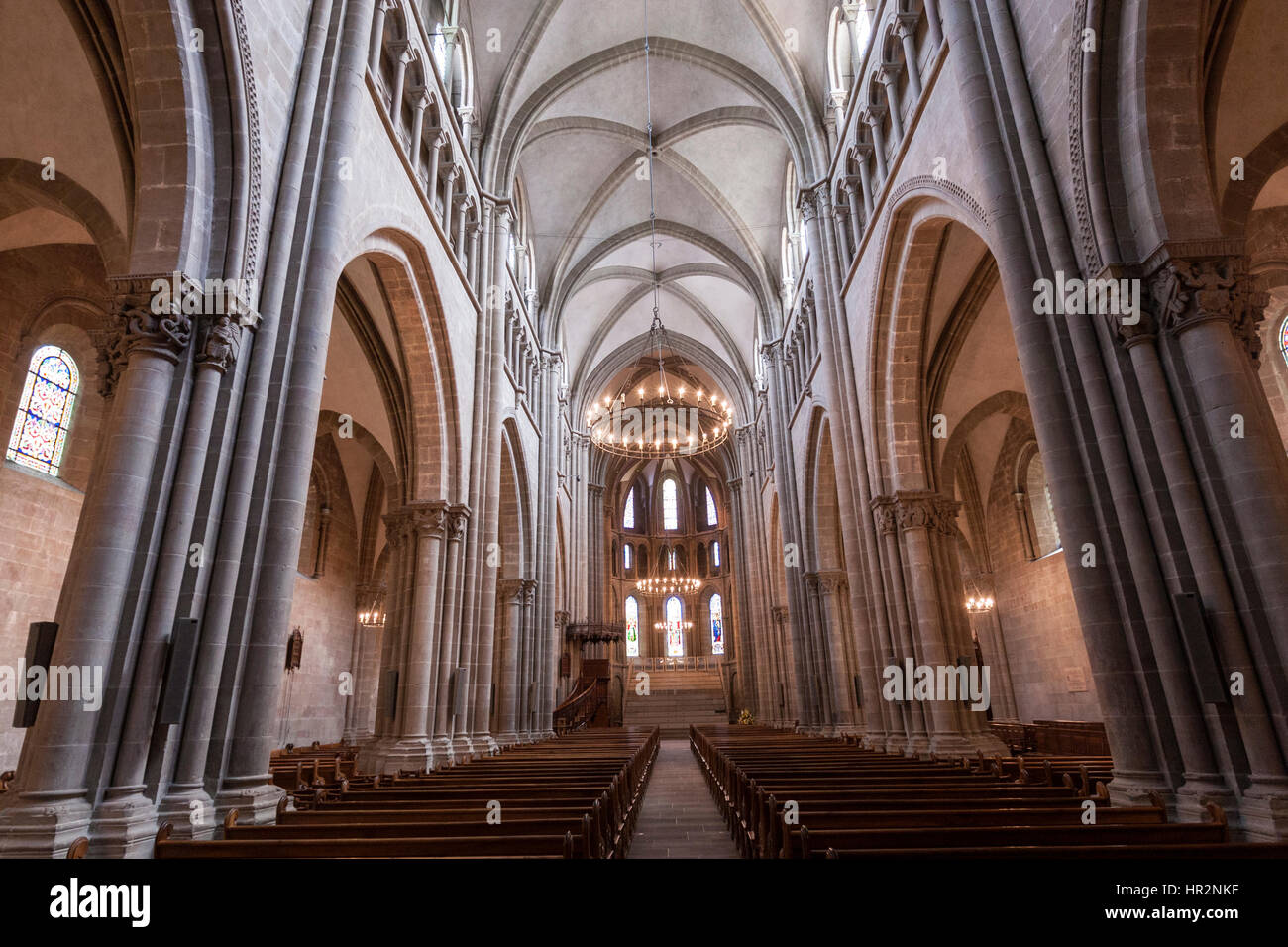 Nave of the St. Pierre Cathedral, Geneva, Switzerland Stock Photo - Alamy