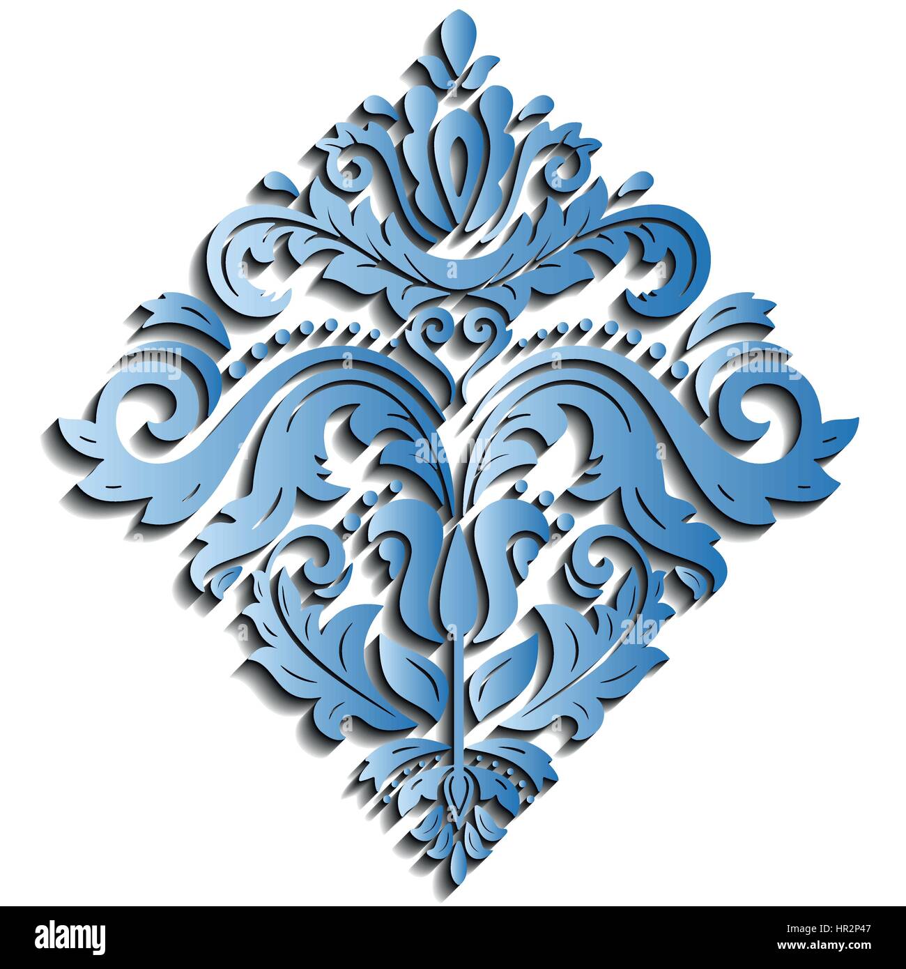 Oriental Vector Pattern With 3D Elements Stock Vector Image & Art - Alamy