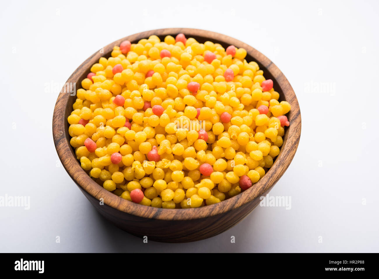 indian sweet boondi or bundi in raw form, main ingredient of bundi ...