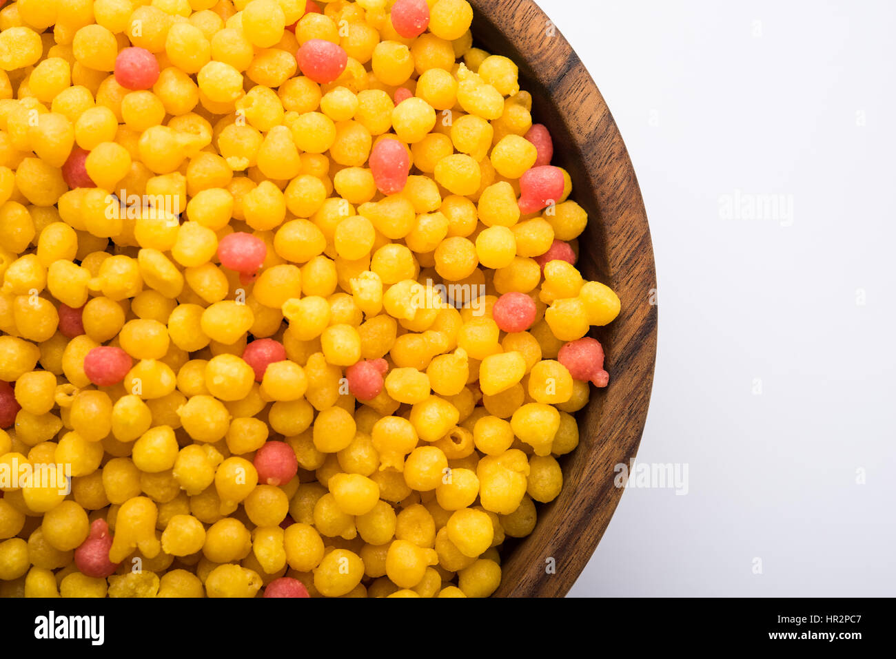 indian sweet boondi or bundi in raw form, main ingredient of bundi ...