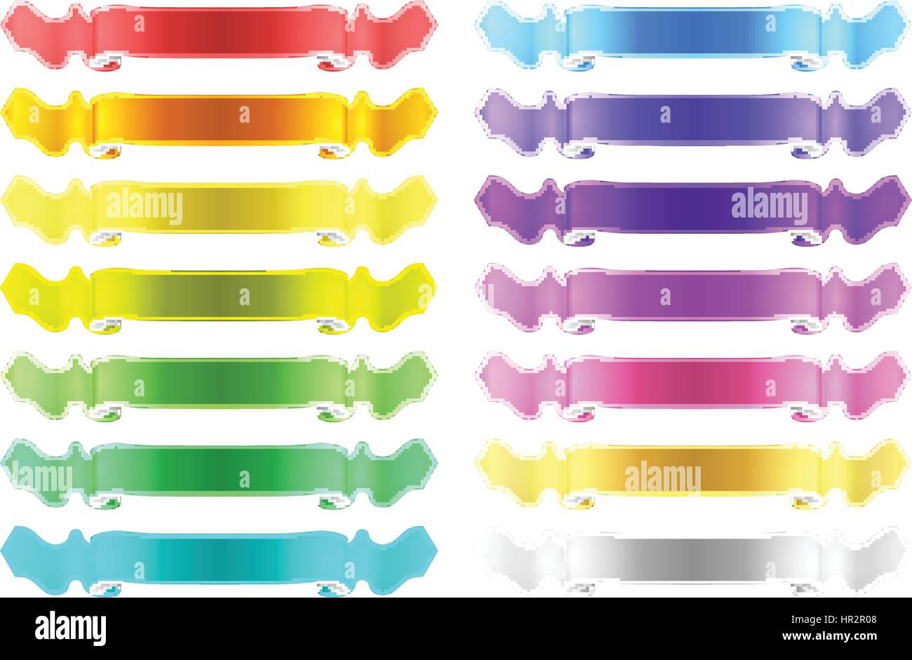 vector ribbons set Stock Vector Image & Art - Alamy