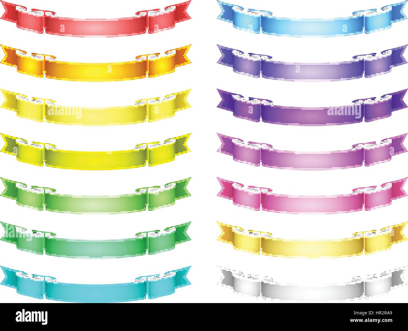 vector ribbons set Stock Vector Image & Art - Alamy