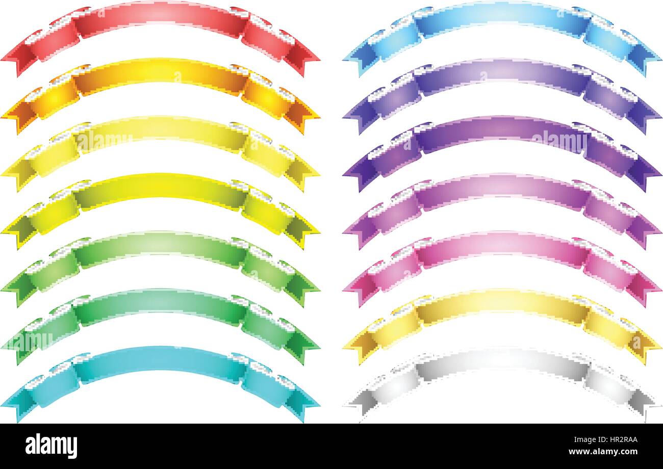 vector ribbons set Stock Vector Image & Art - Alamy