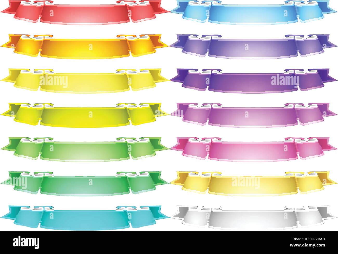 vector ribbons set Stock Vector Image & Art - Alamy