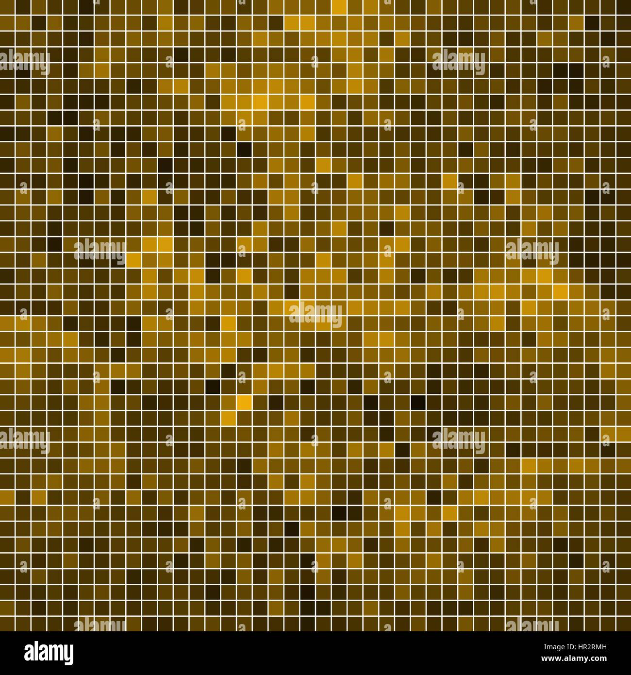 abstract vector square pixel mosaic background - yellow Stock Vector ...