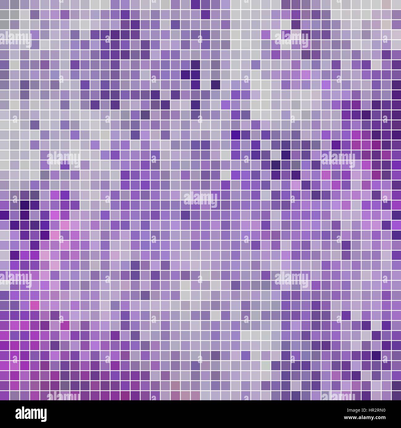 abstract vector square pixel mosaic background - violet Stock Vector ...