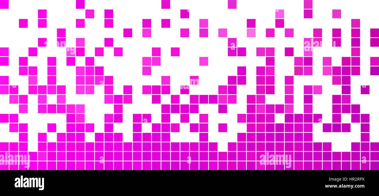 abstract vector square pixel mosaic background - magenta Stock Vector ...