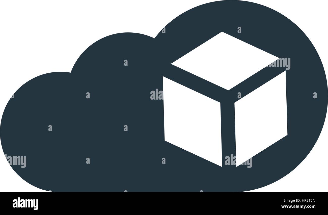 Cloud Computing and Cube Concept Design Stock Vector Image & Art - Alamy