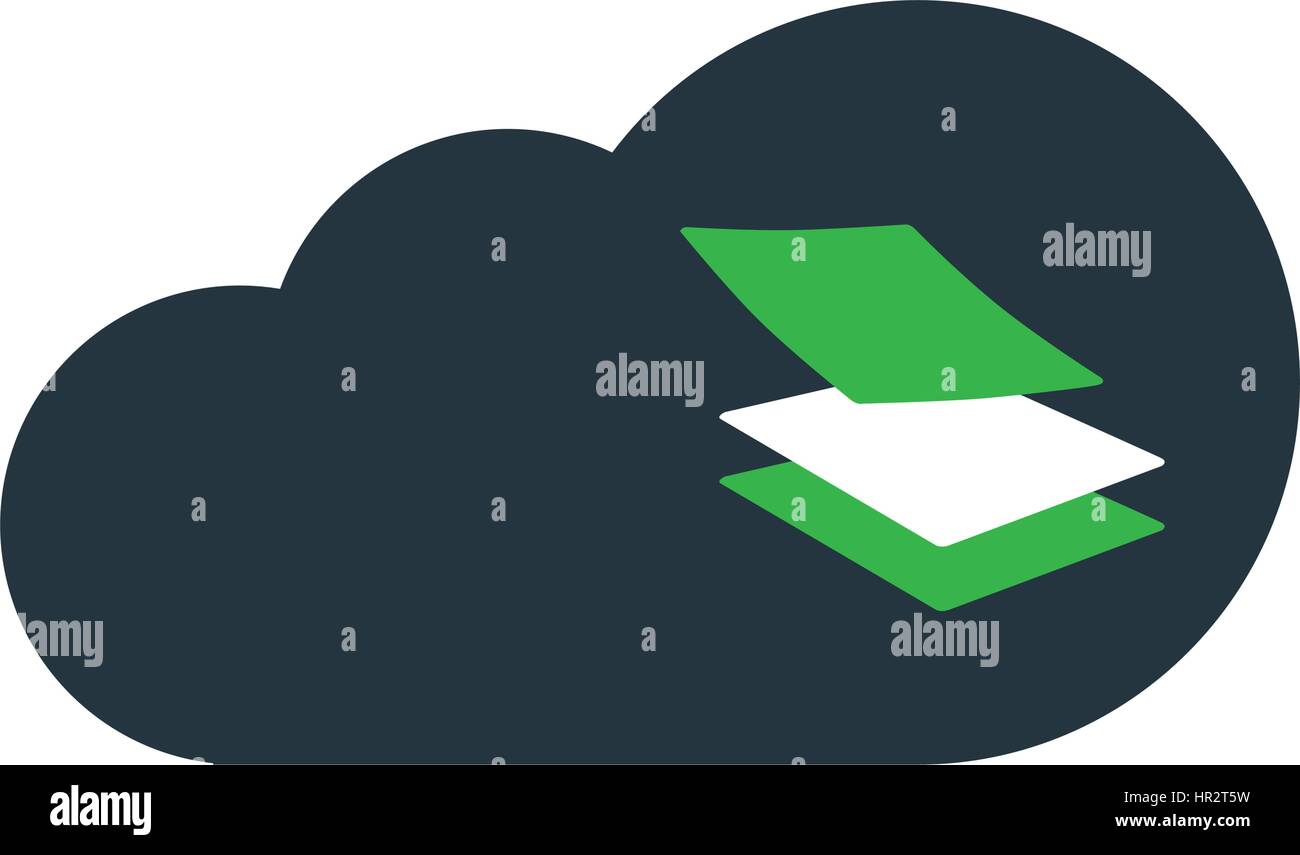 Cloud Computing and Documents Concept Design Stock Vector Image & Art ...