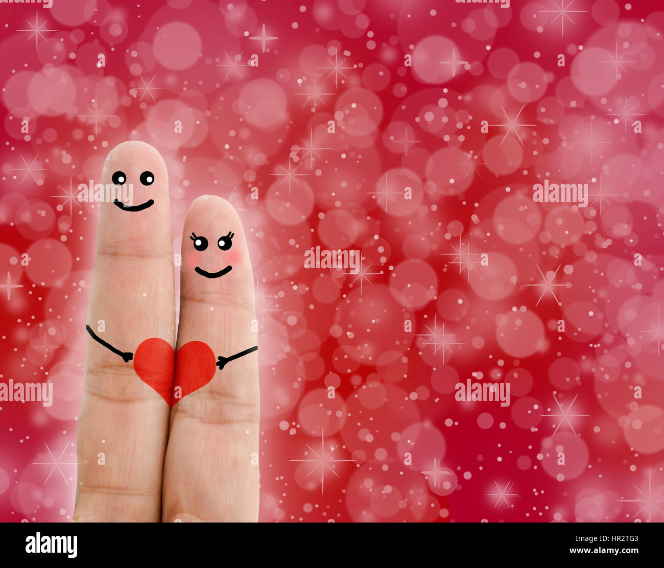 Happy finger hug hi-res stock photography and images - Alamy