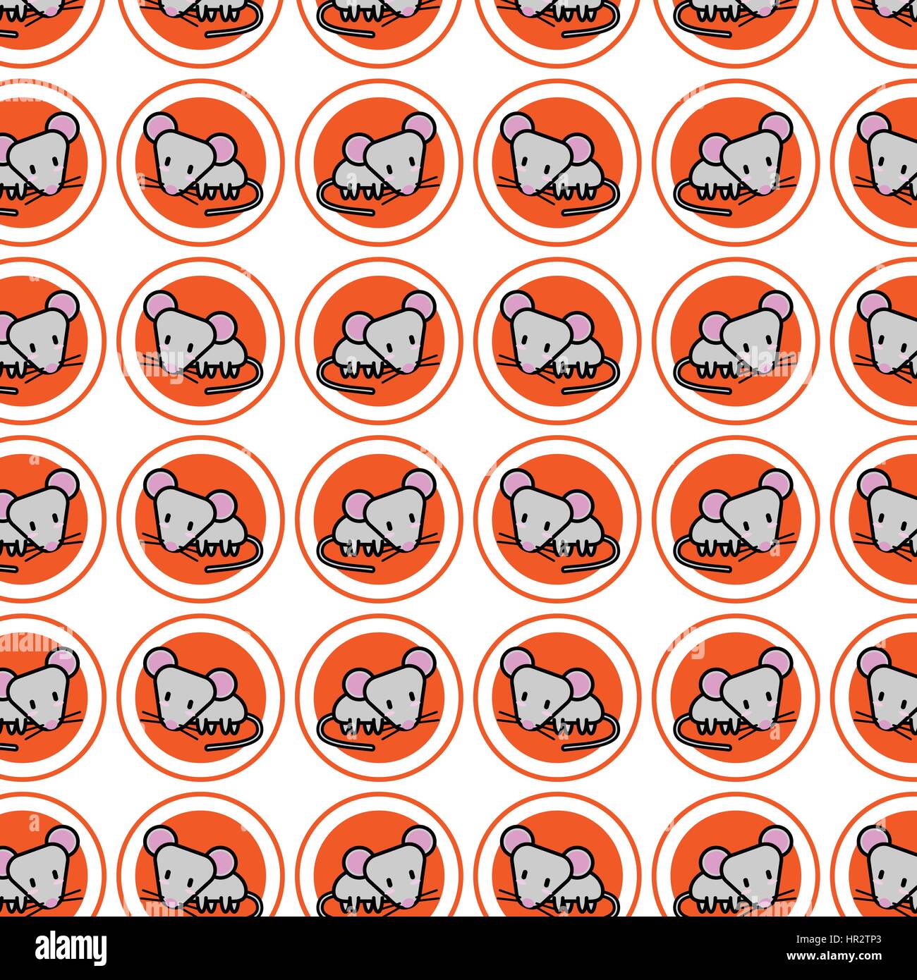 Cartoon rat pattern on white background Stock Vector Image & Art - Alamy