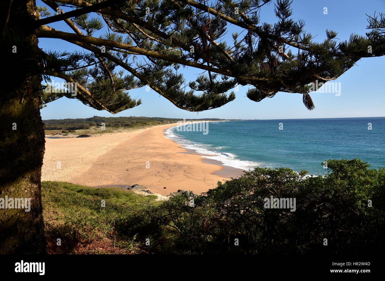Coila beach at Tuross Head. Tuross Head is a seaside village on the ...