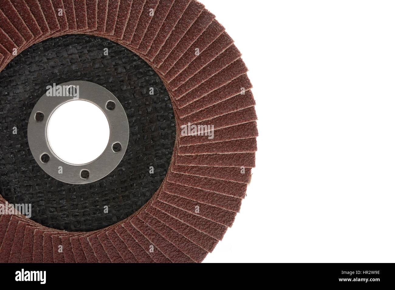 red color flap abrasive disc Stock Photo - Alamy