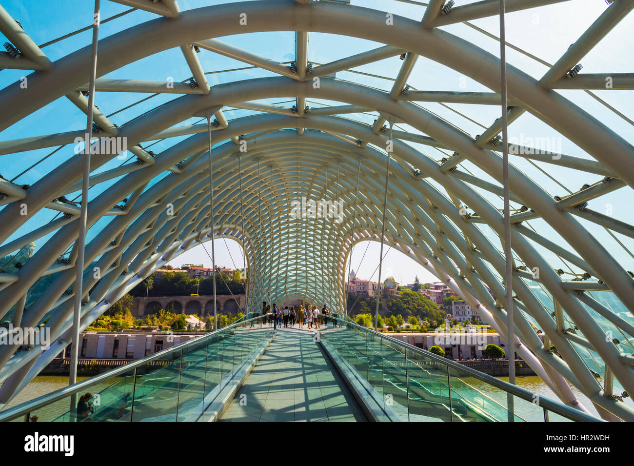 Peace Bridge over the Mtkvari river, Designed by Italian architect ...
