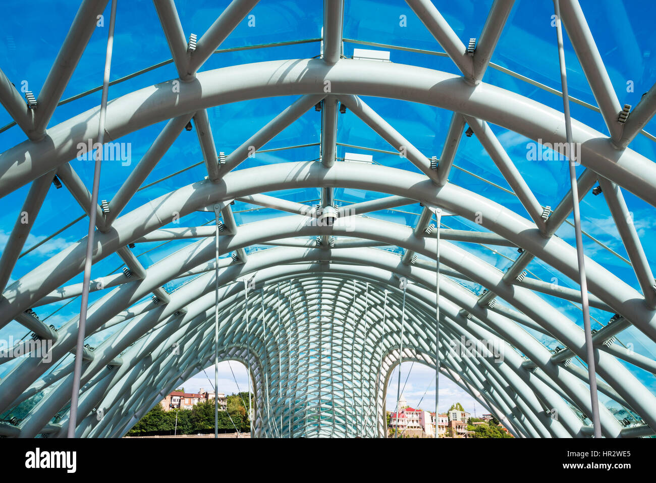Peace Bridge over the Mtkvari river, Designed by Italian architect ...