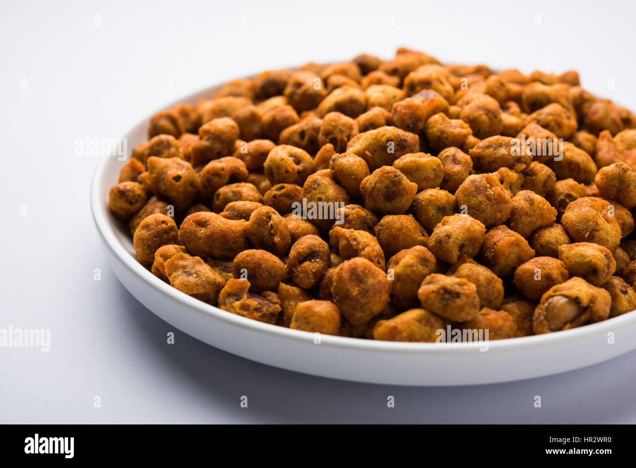 indian Spiced coated fried or tasty delicious Masala peanut Stock Photo ...