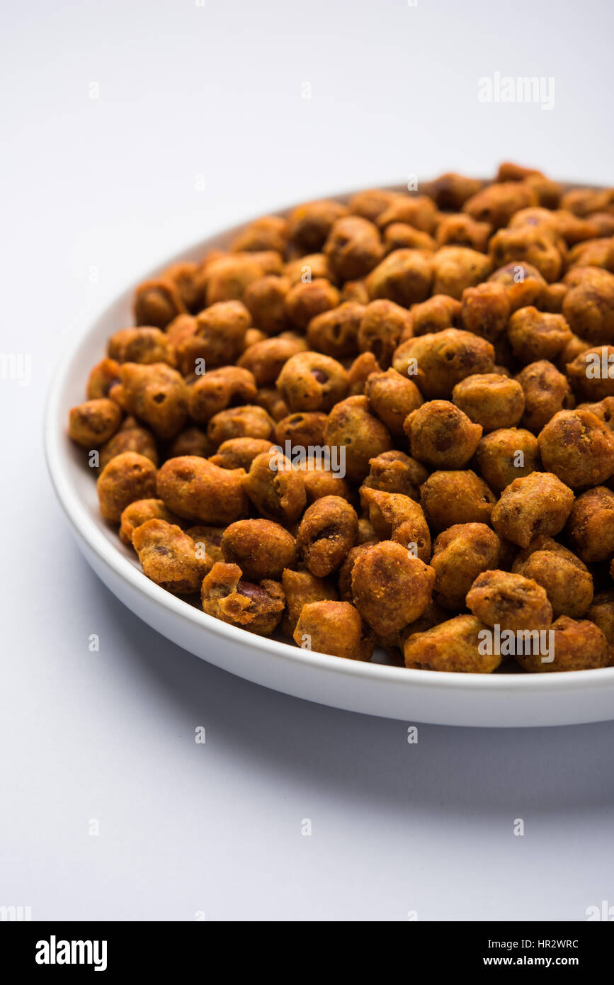 indian Spiced coated fried or tasty delicious Masala peanut Stock Photo ...
