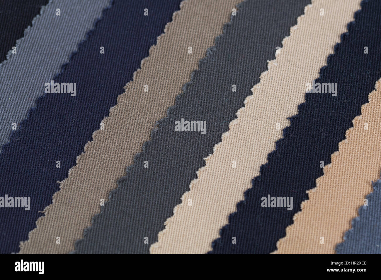 Closeup detail of multi color fabric texture samples Stock Photo - Alamy